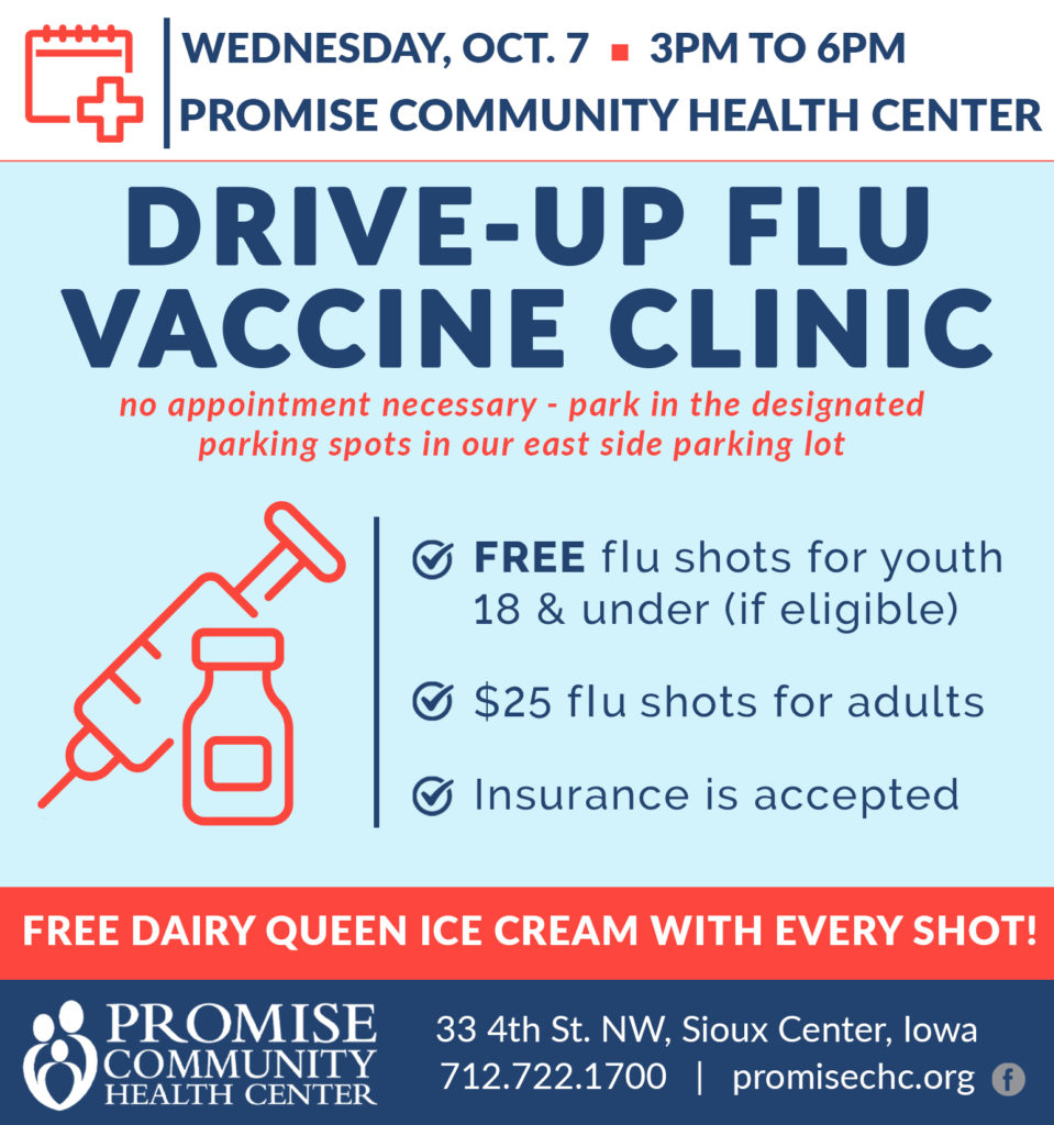FLU SHOT DRIVE-UP CLINIC – Promise Community Health Center – Located in ... FLU SHOT DRIVE-UP CLINIC – Promise Community Health Center – Located in ...