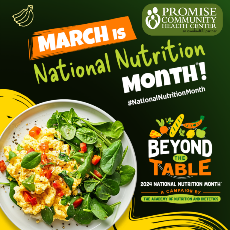 NATIONAL NUTRITION MONTH: GOING “BEYOND THE TABLE” – Promise Community ...
